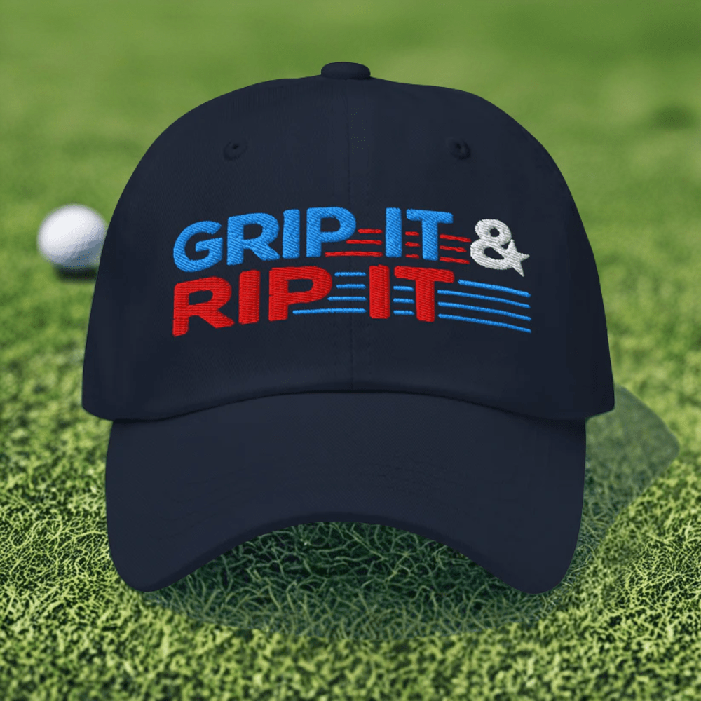 Grip It & Rip It Star Fun Embroidered Golf Cap | Funny Golf Tee for Off ...